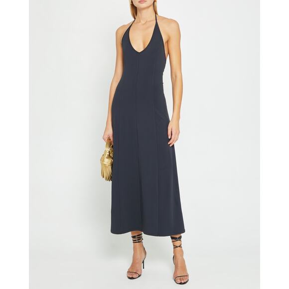 o.p.t | Dresses | Opt Aaliyah Soft Stretch Halter Chic A Line Black ...
